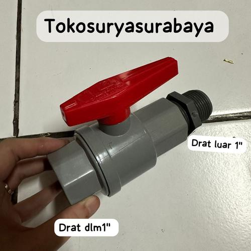 Jual Stop kran drat luar drat dalam 1" stop kran 1" ball valve 1" tandon 1" - Kota Surabaya ...