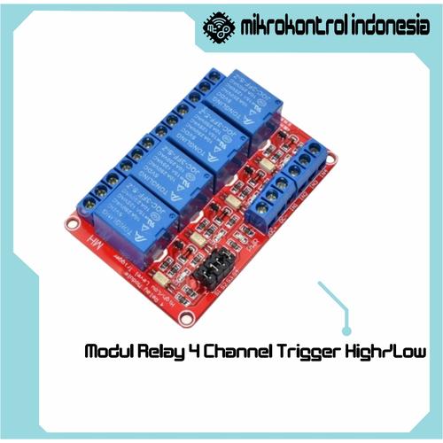Jual Modul Relay 4 Channel 5v Dc Trigger High Low - Kab. Tasikmalaya ...