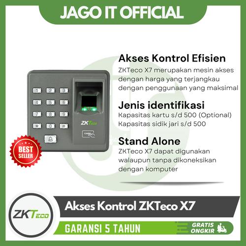 Jual ZKTECO X7 Akses Kontrol Pintu Sidik Jari & Kartu RFID Access ...