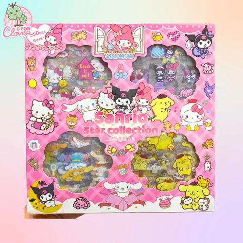 Promo CUTE CHARACTER STICKERS SET ISI 100 stiker kawaii viral box lucu ...