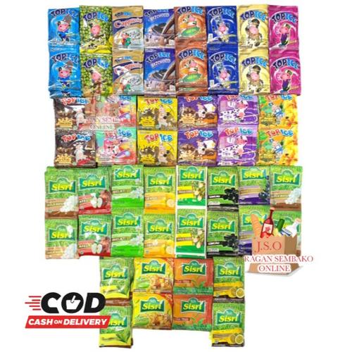 Jual Top Ice Teh Sisri Renceng Isi 10 All Varian Rasa Bukan Pop Ice ...