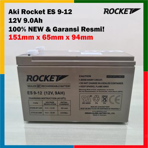 Jual Aki rocket 12v 9ah ES9-12 vrla ups - Jakarta Utara - PV EXMB ...