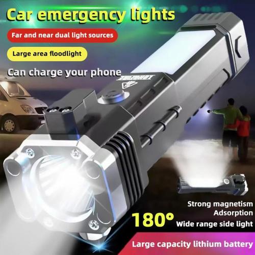 Promo Senter LED Pemecah Kaca Multifungsi P100 Hammer Emergency ...