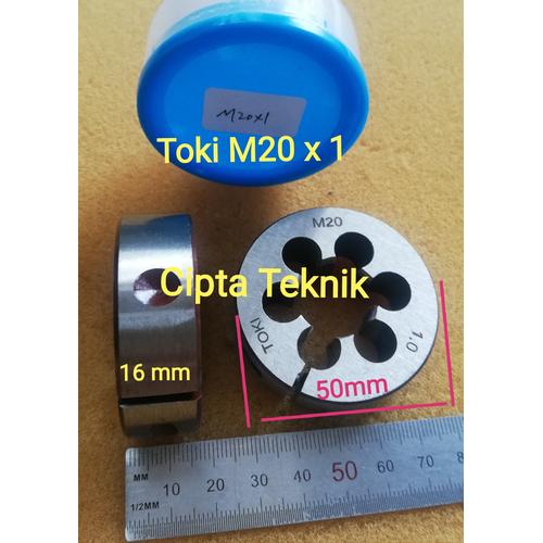 Jual Snei Toki M20 x 1 Round Dies M20x1 Senai Senei Ulir Baut Snay Sney ...