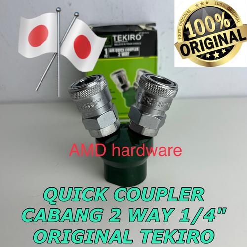Jual Quick Coupler Double Cabang 2 Way SF20 PF20 (tekiro,nankai,benz ...