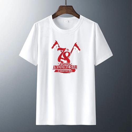 Jual Kaos Dirgahayu HUT Republik Indonesia Merdeka 78 tahun Pria Wanita - Kota Tangerang Selatan ...
