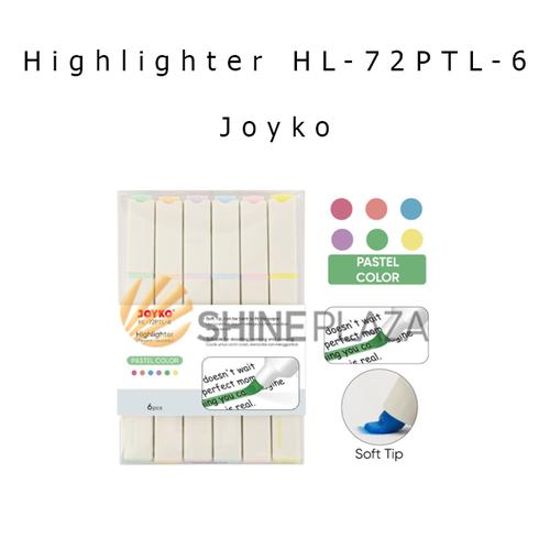 Jual Highlighter Set Joyko HL-72PTL-6 - Penanda Berwarna Joyko Pastel ...