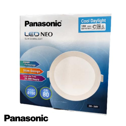 Jual PANASONIC Downlight LED NEO Slim 18W 18 Watt 6500K NNP74578 ...