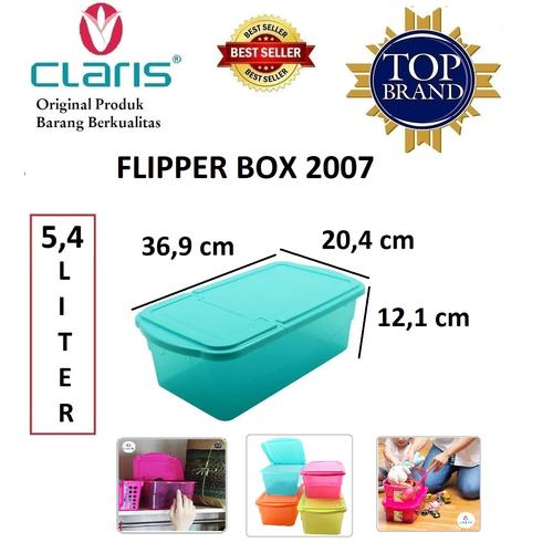Jual Claris Flipper Box 2007/ 5.4 liter / Box penyimpanan serbaguna ...