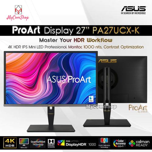 Jual ASUS PROART MONITOR DISPLAY PA27UCX-K 4K HDR 1000 IPS MINI LED X ...