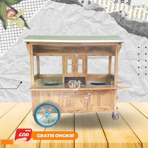 Jual Booth container Mie Ayam Bakso Etalase 1 Roda 3 Gerobak Jualan ...