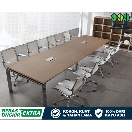 Jual Meja Meeting Kantor Panjang 300 x 120 x 75 cm - Meja Rapat Premium ...