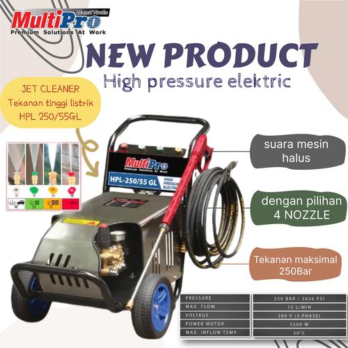 Jual High Preassure Electric Jet Cleaner Multipro HPL-250/55 GL ...
