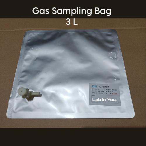 Jual Tedlar Bag Allumunium 3 Liter Single Valve-Gas Sampling Bag 3 L ...