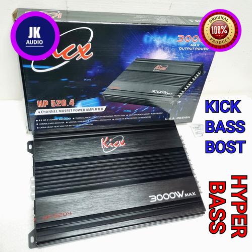 Jual POWER AMPLIFIER AUDIO MOBIL 4 CHANNEL KICK HP 470.4 POWER 4 CHANNEL - Hitam - Kota Sukabumi ...