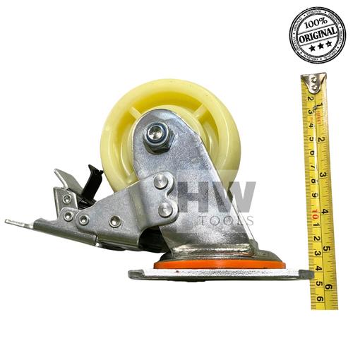 Jual Roda Nylon Heavy Duty 4 Inch Rem Troli Nilon 4" HD Trolley Etalase ...