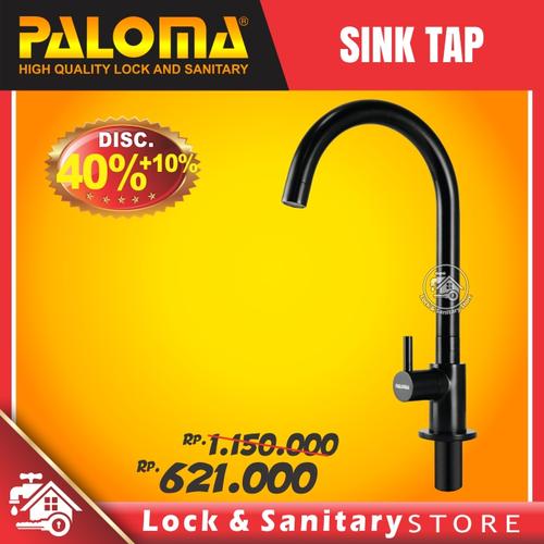 Jual Kran Sink PALOMA FCP 9261 Matt Black Kran Cuci Piring Kran ...