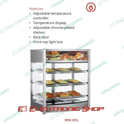 Promo Getra Hot Display Cabinet RTR-137L Showcase Electric Warmer RTR ...