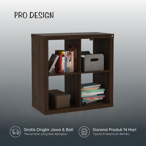 Promo Pro Design Kobos Kob 2X2 Rak Buku / Rak Display / Lemari Pajangan ...
