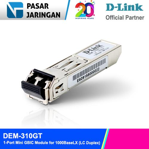 Jual D-Link DEM-310GT Gigabit Single Mode 10Km SFP Module Transceiver ...