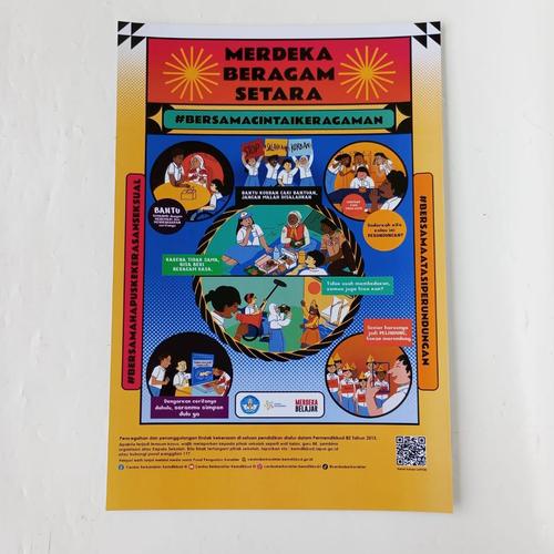 Jual Poster Merdeka Beragam Setara, Poster Bersama Lawan Perundungan ...
