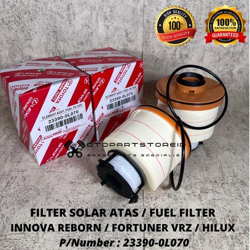 Promo FILTER SOLAR / FUEL FILTER INNOVA REBORN FORTUNER VRZ HILUX ...