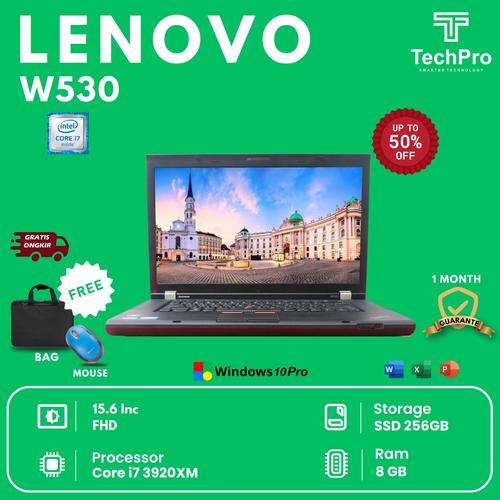 Jual PROMO LAPTOP LENOVO W530 I7 GEN 3 RAM 4 HDD 500 VGA - RAM 4 HDD ...