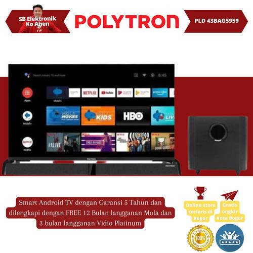 Jual TV Polytron - LED PLD 43BAG5959 43 inch Android TV - Kota Bogor - T.W Shop | Tokopedia