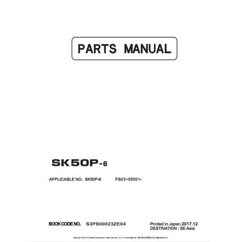 Jual Parts Catalog Excavator Kobelco SK50P-6 versi pdf - Kota Surabaya - Parts Catalog Alat ...