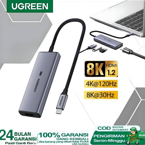 Jual UGREEN USB Hub Type C 4 in 1 USB 3.0 Hdmi 8K 30Hz Display 50629 ...