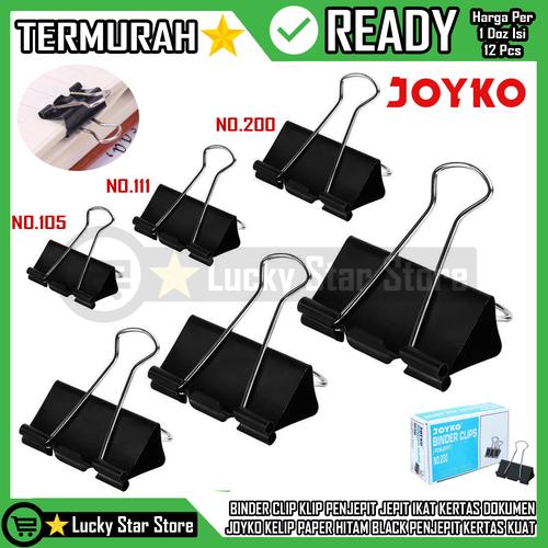 Jual JOYKO BINDER CLIPS PAPER CLIP KLIP PENJEPIT KERTAS KLIP KERTAS ...
