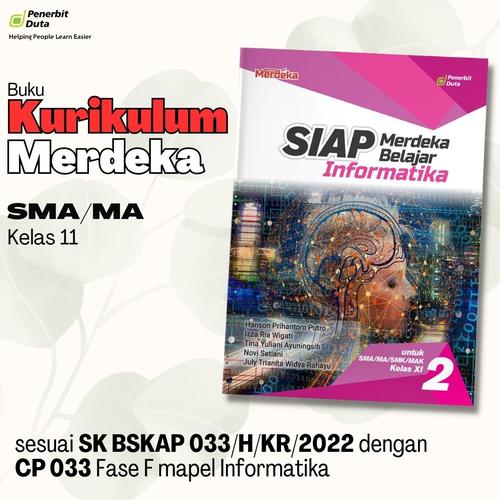 Jual Siap Merdeka Belajar Informatika SMA/MA Kelas 11 Kurikulum Merdeka ...