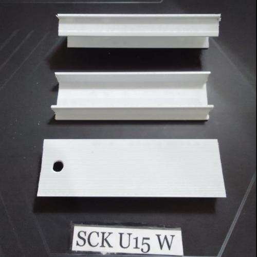 Jual CORNER BEAD,Tali air/U channel/Groove joint SCK U15W UPVC,1DUS ...