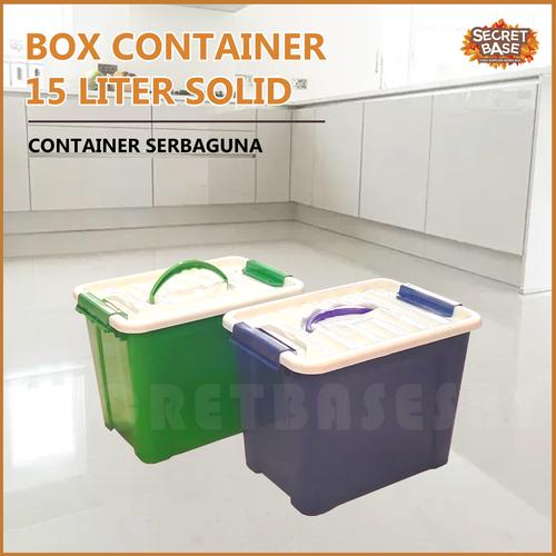 Jual BOX CONTAINER 15 LITER - Pegangan / Box Serbaguna 15L - Biru Tua ...