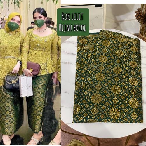 Jual Rok lilit songket Rok kebaya songket Kain songket potongan ...