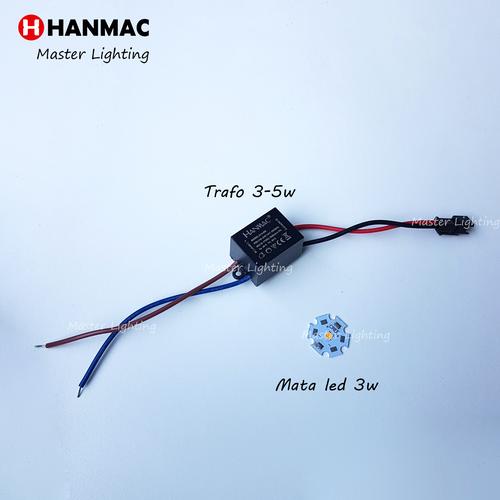 Jual Trafo led dan mata led 3w untuk lampu dinding led - Trafo Led ...