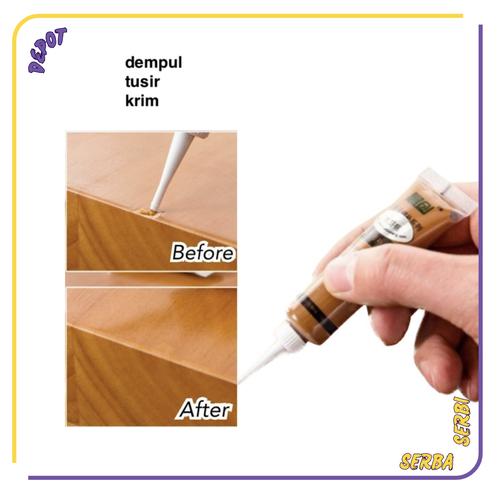 Jual Dempul Tusir Krim HPL Resin Plamir Perbaikan Tambal Lubang Kayu ...