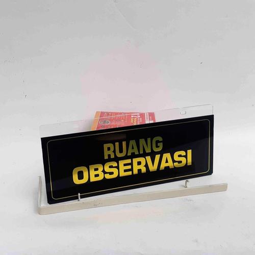 Jual Nama Ruang || Ruang Observasi || Nama Ruang Kantor || Papan Nama ...