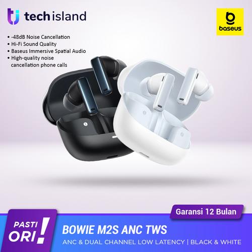 Promo Baseus Bowie M2S TWS Bluetooth ANC ENC Dual Channel Low Latency ...