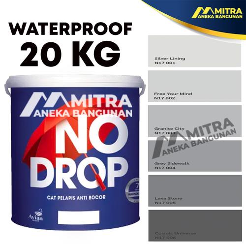 Jual NO DROP 20 KG CAT TEMBOK WATERPROOF EKSTERIOR PAIL ANTI BOCOR N17 ...