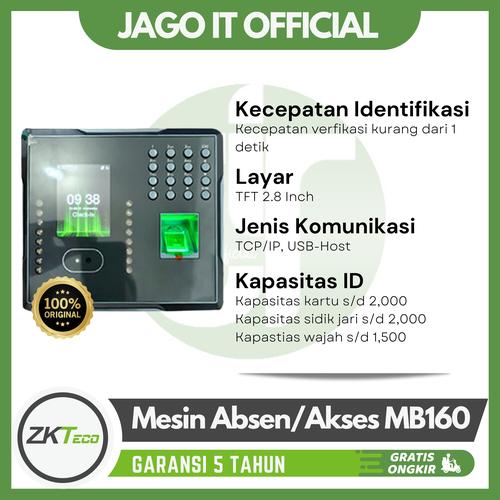 Jual Mesin Absen Sidik jari dan Wajah | Akses Kontrol | RFID | ZKTECO ...