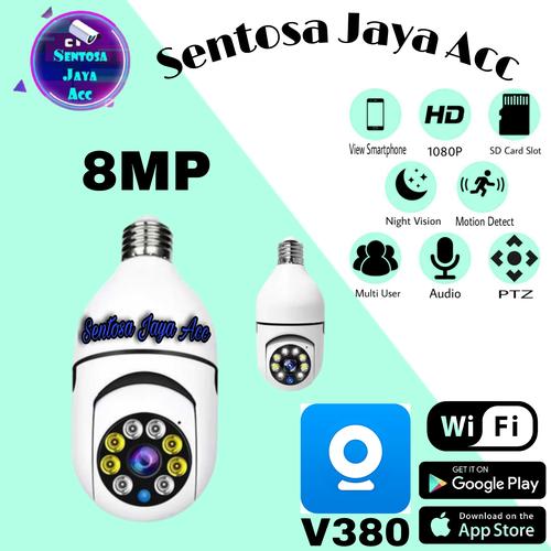 Jual IP Camera CCTV PTZ Lampu V380Pro 8MP Full HD Malam Berwarna Wifi - Jakarta Barat - Sentosa ...