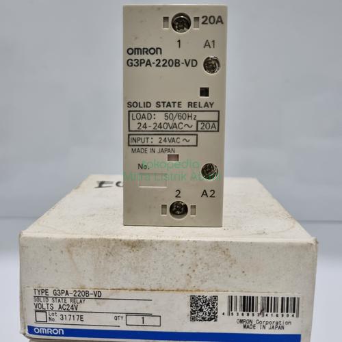 Jual SOLID STATE RELAY G3PA-220B-VD OMRON ORIGINAL - Jakarta Pusat - Mitra Listrik Abadi | Tokopedia