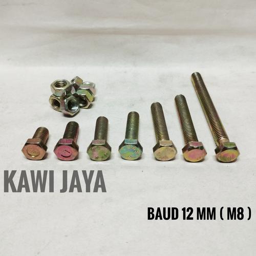 Jual Baud 12 Mm / Baut Mur M8 / Baut 12mm - 8X50 - Jakarta Barat ...