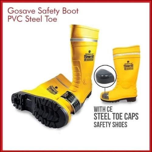 Jual Sepatu Boot Rubber Safety GOSAVE SPARTA Ujung Besi Steel Toe Cap ...