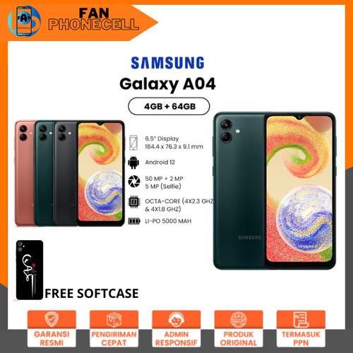 Promo SAMSUNG GALAXY A04 4/64GB GARANSI RESMI SEIN INDONESIA - BLACK ...