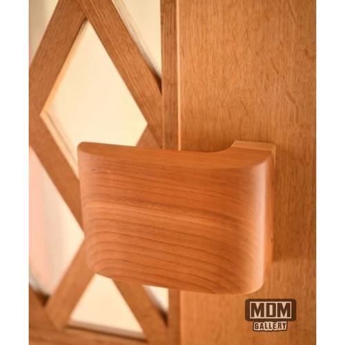 Jual Handle Pintu Kayu Jati Model Lengkung Polos / Handle Kayu Jati ...