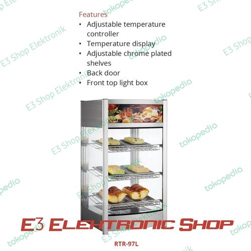 Promo Getra Hot Display Cabinet RTR-97L Showcase Electric Warmer RTR ...