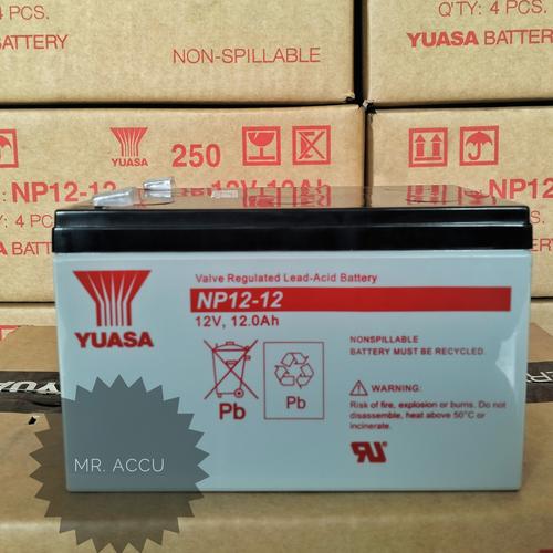 Jual Aki Yuasa Battery UPS NP12-12 12Volt 12aH Amper - Kota Serang - Mr ...