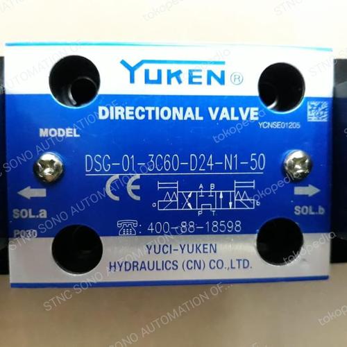 Jual SOLENOID VALVE YUKEN DSG 01-3C60 A240 / D24 / A120 - SOCKET - Kota ...